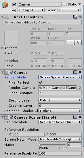 [Unity] uGUI: I tried each “Render Mode” of Canvas component. – Lab7 in Singapore